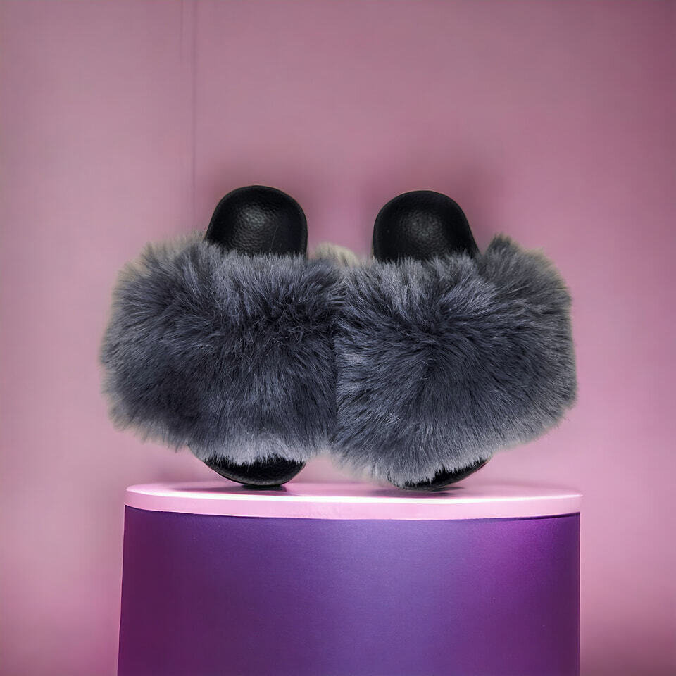 Papuce sa krznom decije papuce zenske papuce